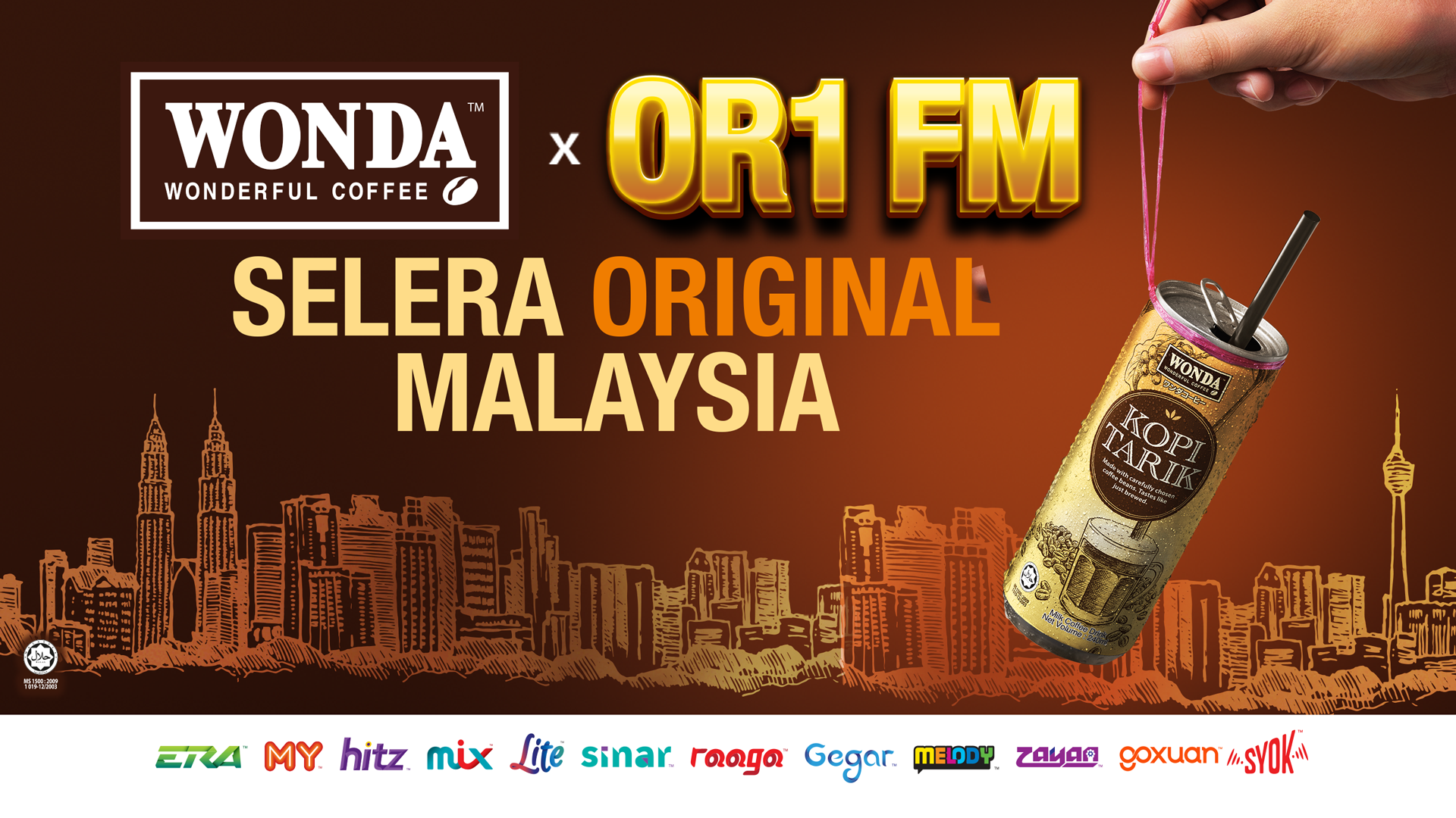 WONDA Kopi Tarik and Astro Radio launch Malaysia’s most original radio station, OR1 FM with ...